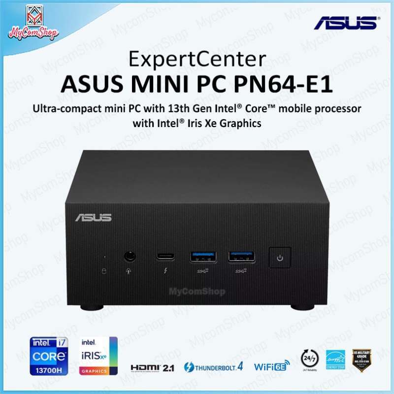 Jual Asus Mini Pc Pn64-e1 Expertcenter I7-13700h Intel Iris Xe Graphics ...
