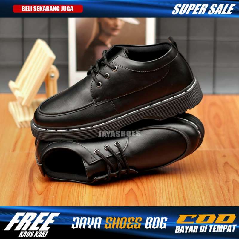 Promo Berneck Sepatu Docmart Pria Original Formal Hitam Kerja Kuliah ...