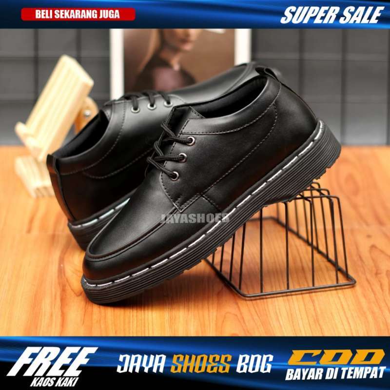 Promo Berneck Sepatu Docmart Pria Original Formal Hitam Kerja Kuliah ...