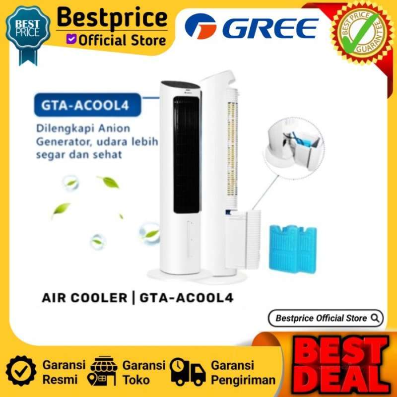 Promo Air Cooler Tower Gree Gta Acool4 Penyejuk Udara Kapasitas 4 Liter ...