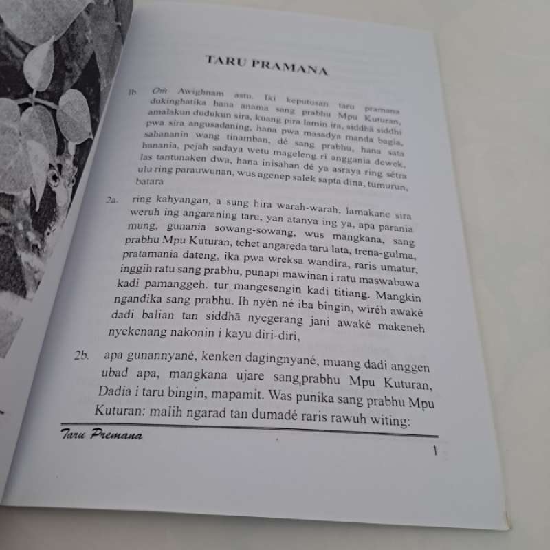 Jual Buku Salinan Lontar Taru Premana Agama Jro Mangku Pulasari Di ...