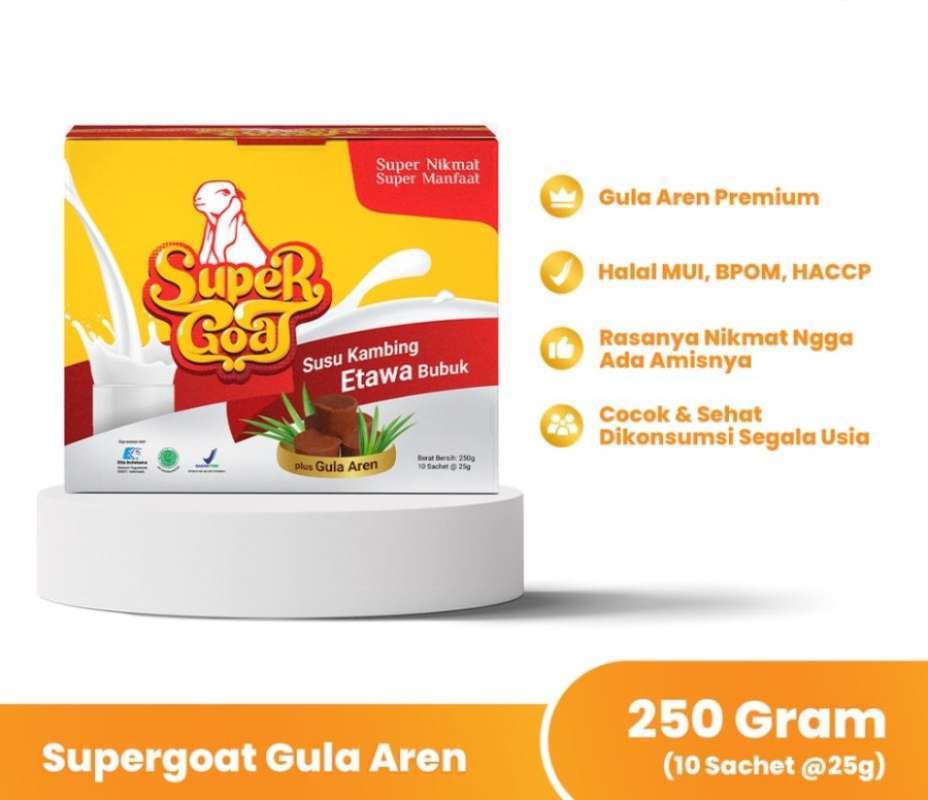 Promo Super Goat Susu Kambing Etawa Bubuk Gula Aren Supergoat Diskon 25 ...