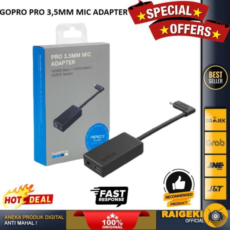 Jual Gopro Pro 3.5mm Mic Adapter Original - Adaptor Mic Di Seller Indah Purnama Tech - Tegal ...