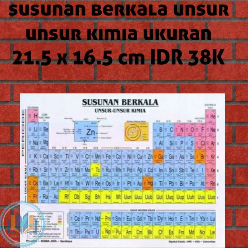 Jual Tabel Periodik Unsur Unsur Kimia/isi 50 Lembar Di Seller Sangninja ...