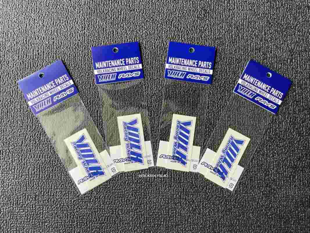 Promo Rays Volk Racing Te37 Repair Disk Sticker Blue Original Japan (4 ...