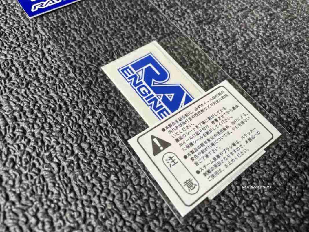 Promo Rays Volk Racing Te37 Repair Disk Sticker Blue Original Japan (4 ...