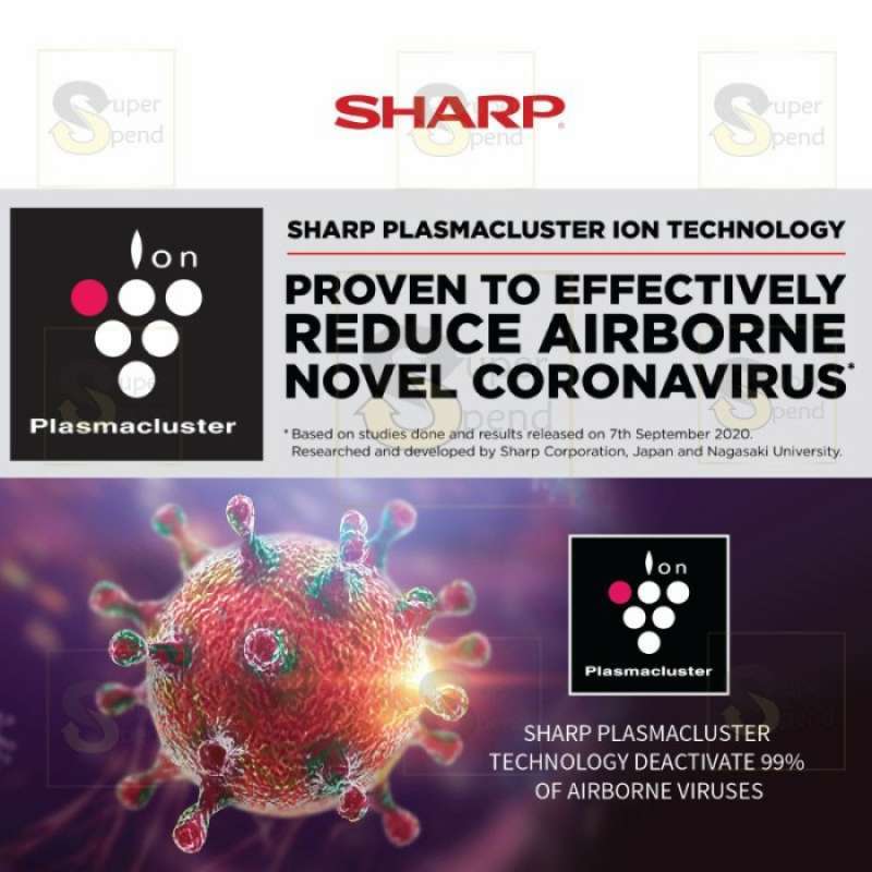 Promo Air Purifier Sharp Ion Plasmacluster Fpj30y 23 M2 7000 Ion Hd ...