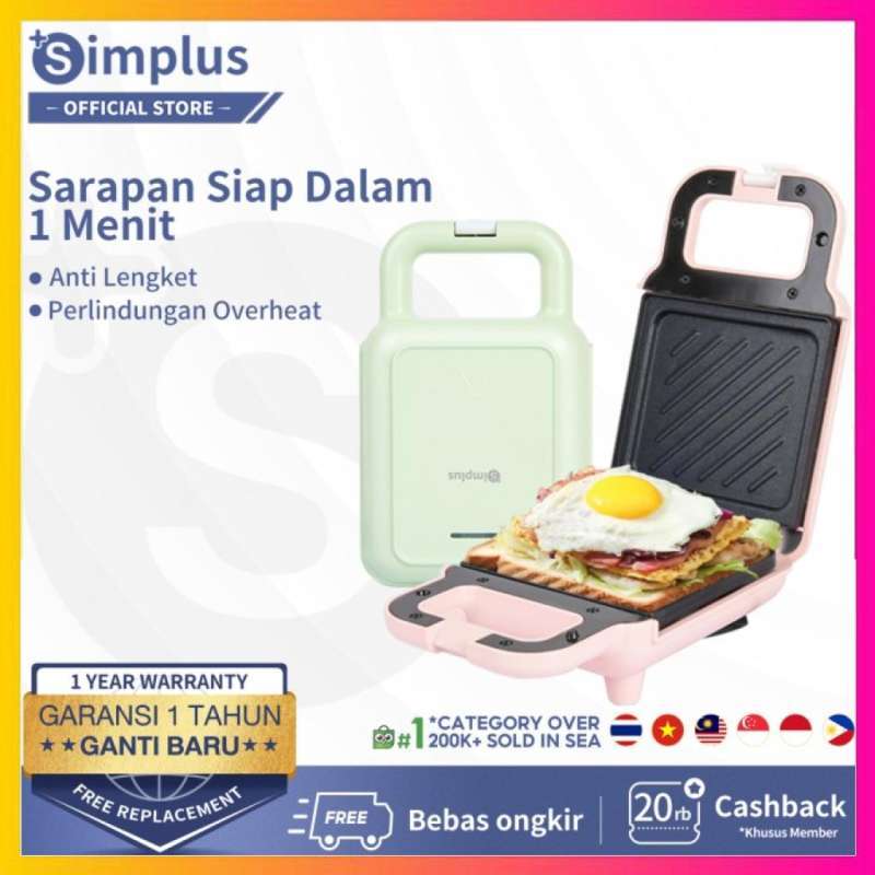Jual Simplus Sandwich Maker Low Watt Pemanggang Roti Toaster Di Seller Taraje - Cengkareng Barat ...