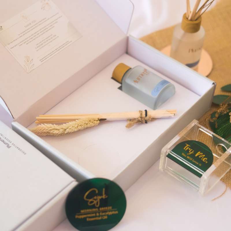 Jual Plumeria Scent Essential Oil Reed Diffuser - Sejuk (peppermint ...