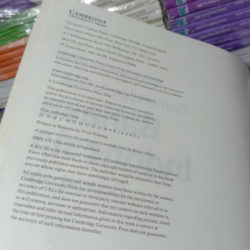 Jual Buku Original Cambridge Igcse Bahasa Indonesia Coursebook Di ...