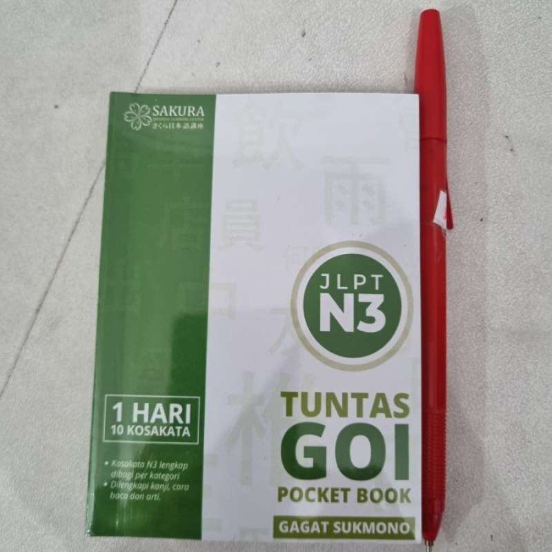 Jual Buku Saku Bahasa Jepang Kosakata Jlpt N3 Goi Di Seller Hachi ...