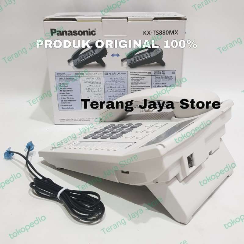 Promo Telepon Kabel Kx-ts880mx (putih) Pesawat Telepon Rumah Ts880 Diskon 12% Di Seller Kaniarts ...