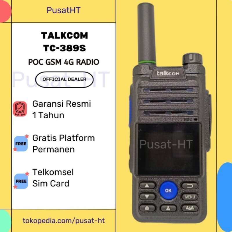 Jual Radio Ht Poc Trunking Gsm 4g Wifi Simcard Talkcom Tc-389s Di Seller Ayato - Cengkareng ...
