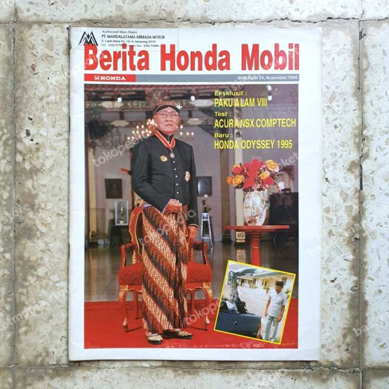 Jual Majalah Berita Honda Mobil Bhm Nopember 1994 Di Seller Shin Store ...