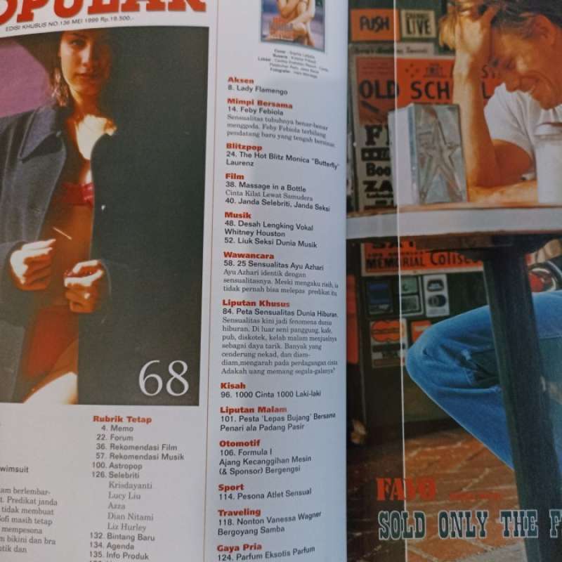 Jual Majalah Popular No.136/1999 Cover Sophia Latjuba Di Seller Shin ...