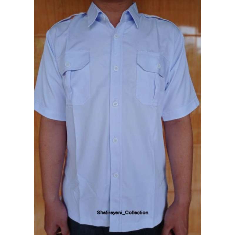 Jual Baju Pdh Putih Pria Polos Lengan Pendek Baju Dinas Putih Asn Di Seller Baju Dinas
