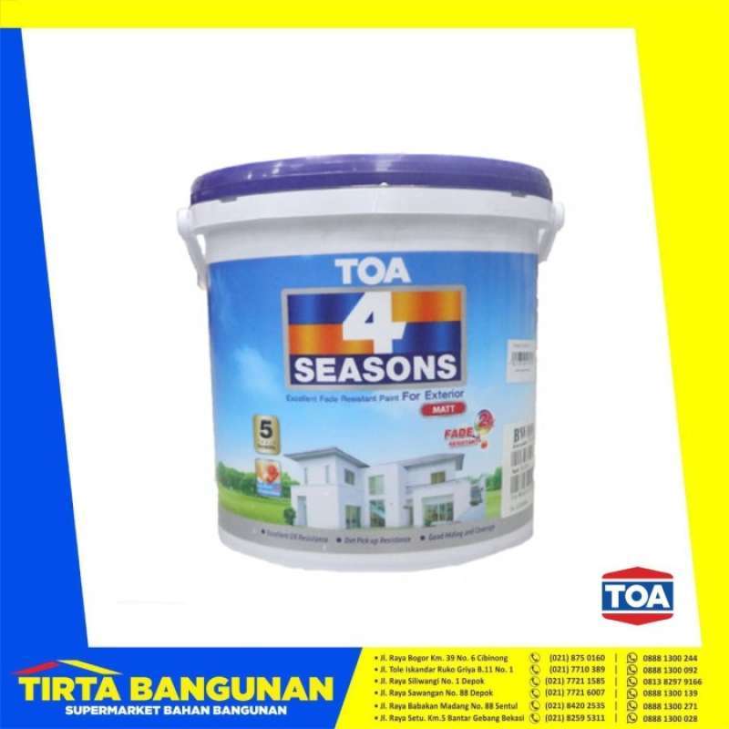 Promo Toa 4 Seasons Cat Tembok Exterior Brilliant White 2.5 Liter ...
