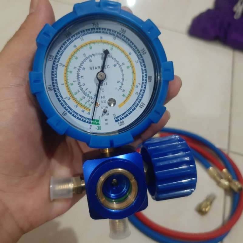 Jual Testing Manifold Ac Paket Isi Freon R32 R410 R22 Selang Dan ...