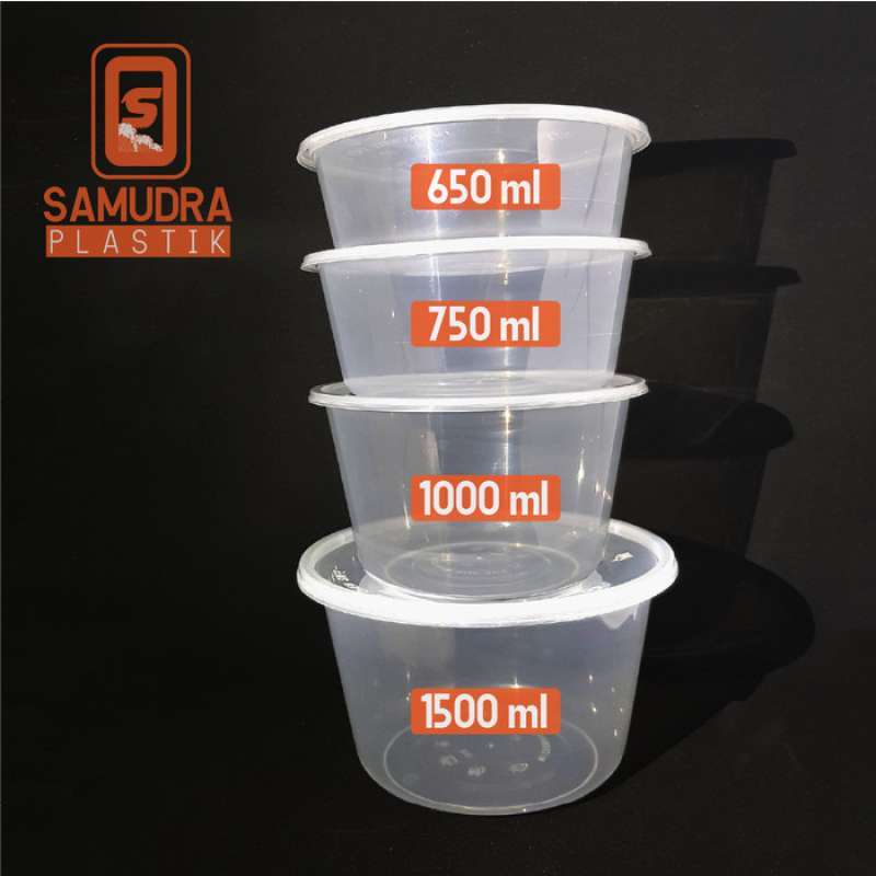 Jual Thinwall Bowl 650 Ml / Mangkok Plastik / Food Container Bulat ...