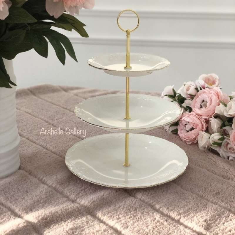 Jual Imperial Princess 3 Tier Cake Stand Tempat Kue St Saint James ...