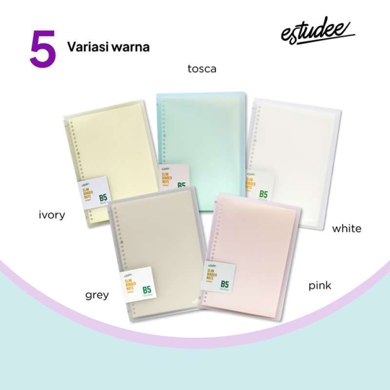 Promo Estudee Slim Binder Note B5 White Diskon 16% Di Seller Gramedia ...
