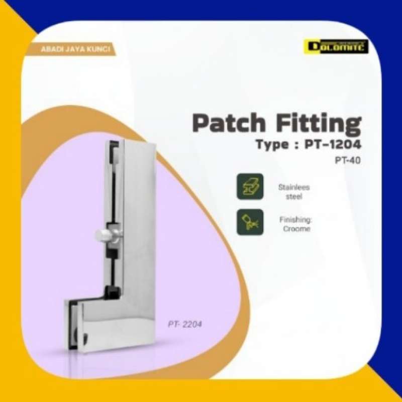 Promo Engsel Pintu Kaca/patch Fitting Dolomite Pt-40 Diskon 50% Di ...