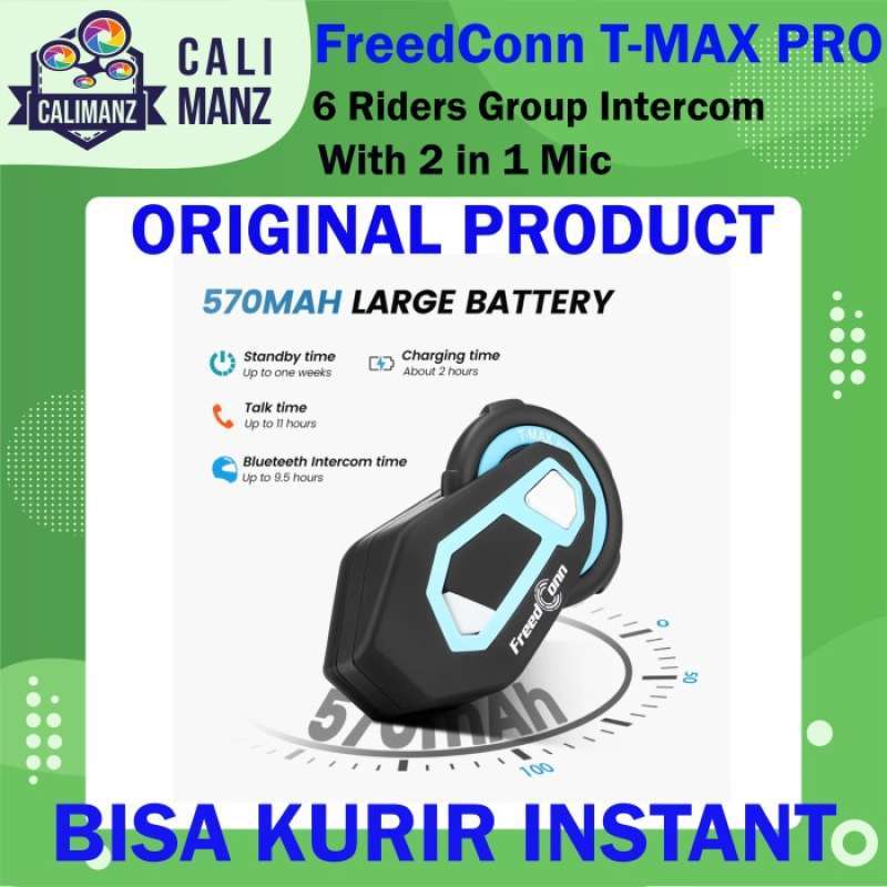 Promo Freedconn Tmax T-max Pro Group Intercom 6 Riders With 2 In 1 Mic Diskon 33% Di Seller ...