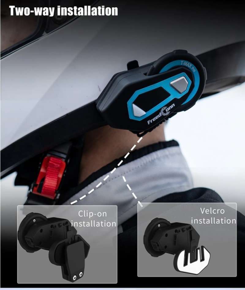 Promo Freedconn Tmax T-max Pro Group Intercom 6 Riders With 2 In 1 Mic ...