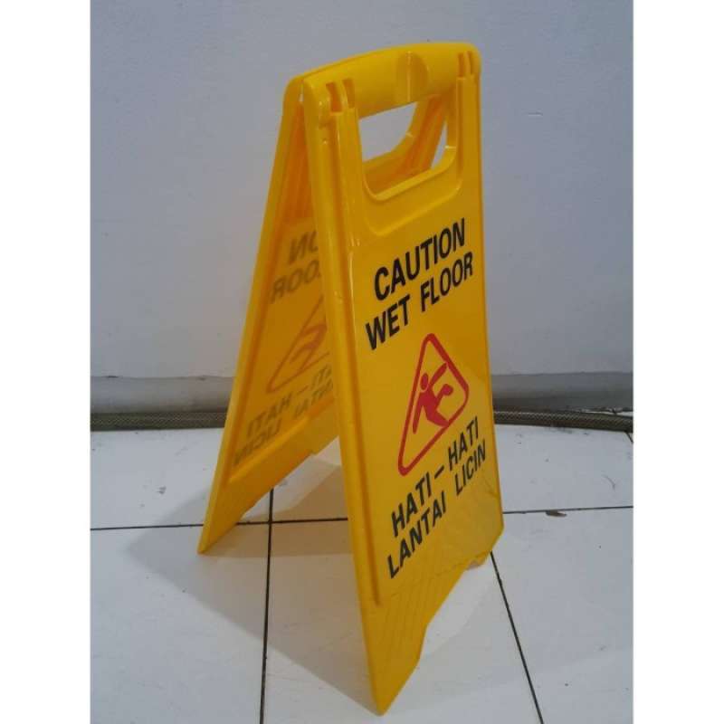 Promo 100% Produk Ori Rambu Plang Caution Wet Floor Awas Lantai Licin ...