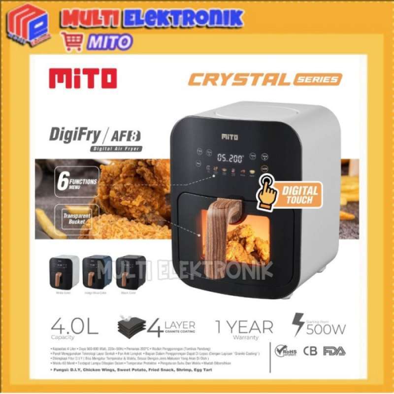Jual Mito Digital Air Fryer Af8 / Af 8 / Af-8 Wadah Panci Transparan Di Seller Rosaria ...