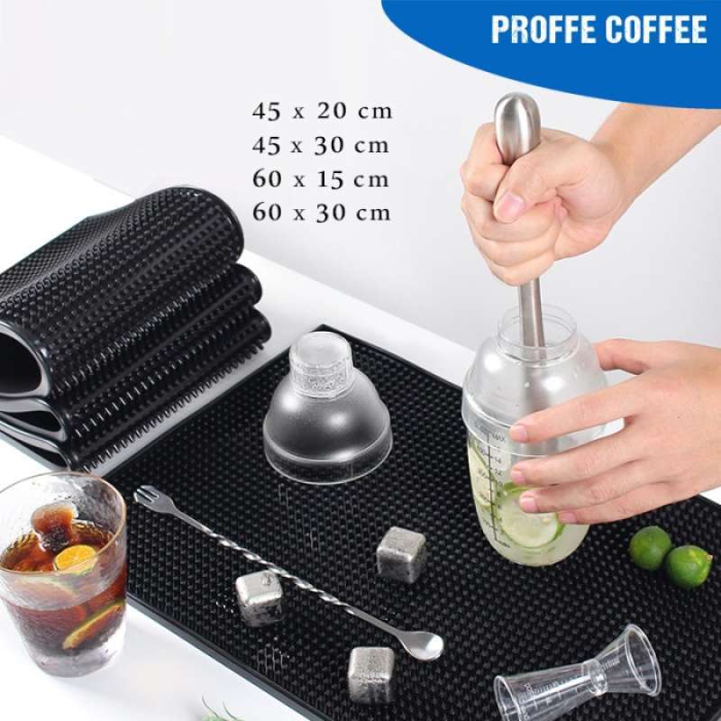 Jual Bar Mat Silicone Banyak Ukuran Tatakan Gelas Tamper Mat Bartending ...