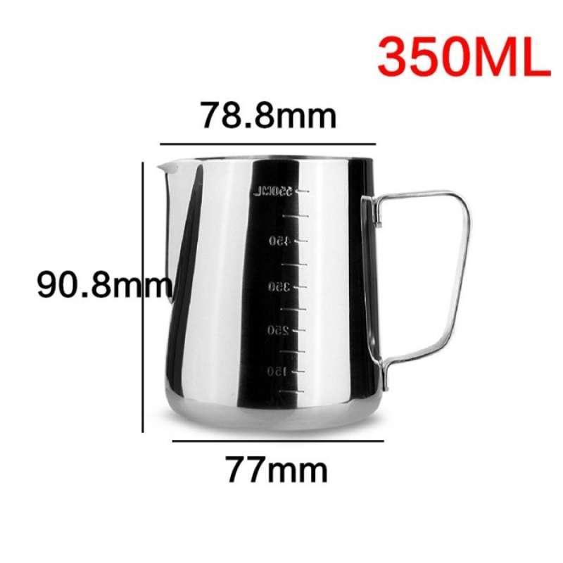Jual Milk Jug Gelas Ukur 1 Liter Stainless Steel Latte Art Pitcher Kopi ...