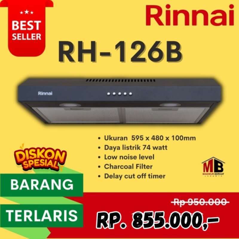 Jual Cooker Hood Rinnai Rh 126 B / Cooker Hood Rinnai Rh 126b Di Seller ...