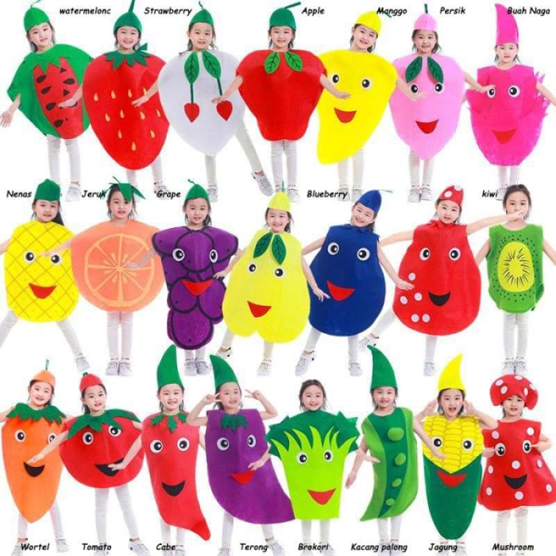 Jual Kostum Buah-buahan Sayuran Rumput Binatang Perlengkapan Cosplay ...