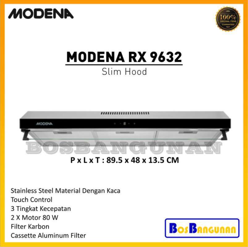 Jual Modena Rx9632 Cooker Hood Stainless Filtrex Modena Rx 9632 Exhaust ...