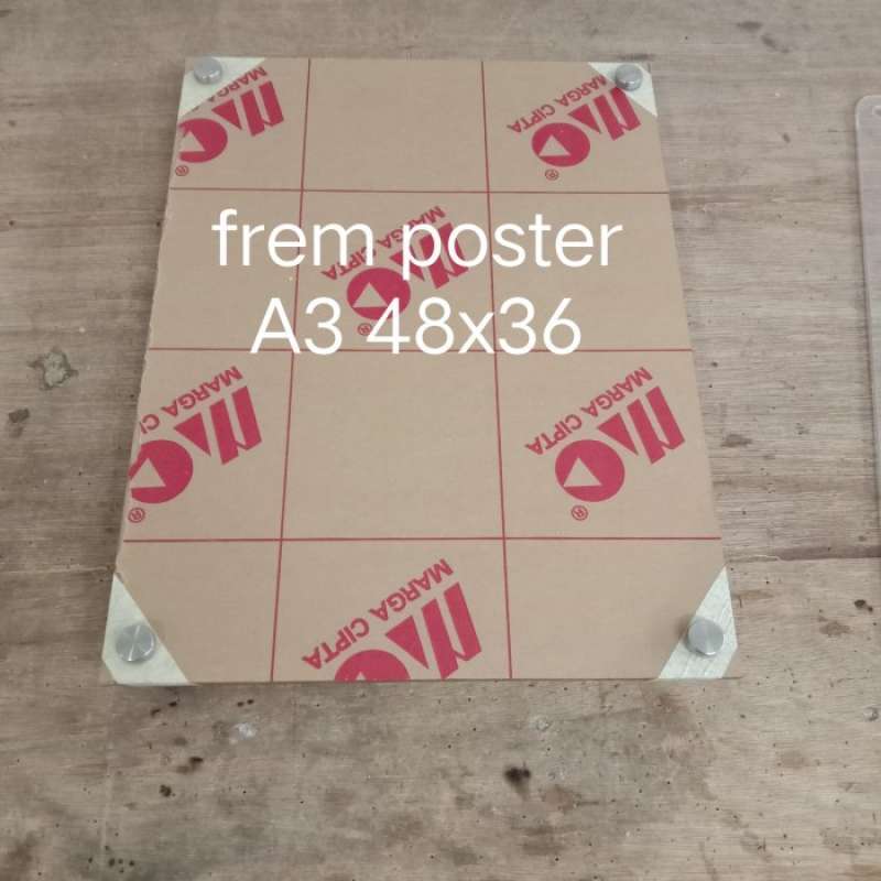 Promo 100% Produk Ori Frame/ Bingkai/display Poster Acrylic/fukuran A3 Diskon 23% Di Seller ...