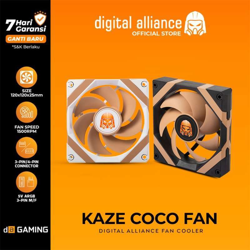 Promo Single Fan Digital Alliance Casing Pc Argb Pwm 1500 Rpm Gaming ...
