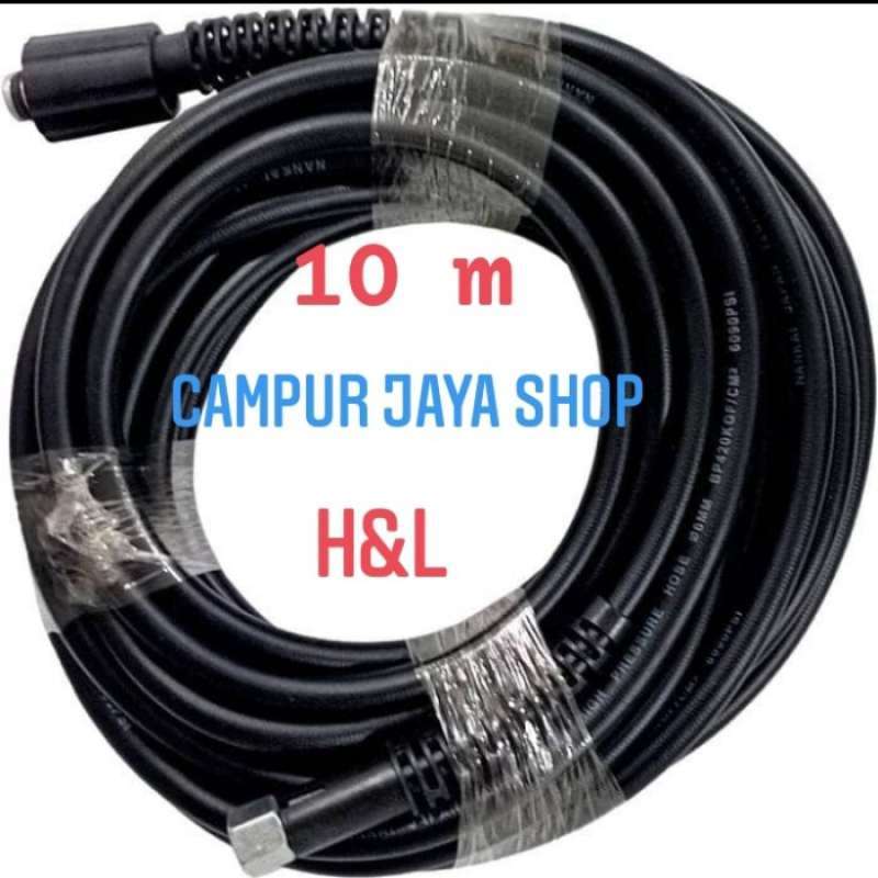Promo 100% Produk Ori Selang Jet Cleaner/steam Listrik Merk H&l 10 Meter/high Pressure/hose ...