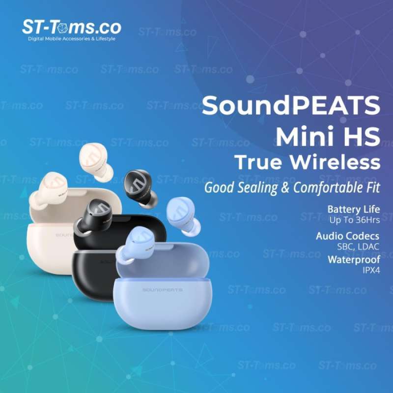 Promo Soundpeats Mini Hs True Wireless Tws Hi-res Audio With Ldac 36hrs ...