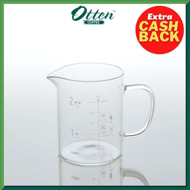Jual Cafec - Beaker Glass Coffee Server Teko Kopi Kaca 300ml - Alat ...