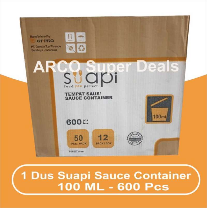 Promo Sale 1 Dus Saos Container Suapi 100ml / Tempat Saos Sambal ...