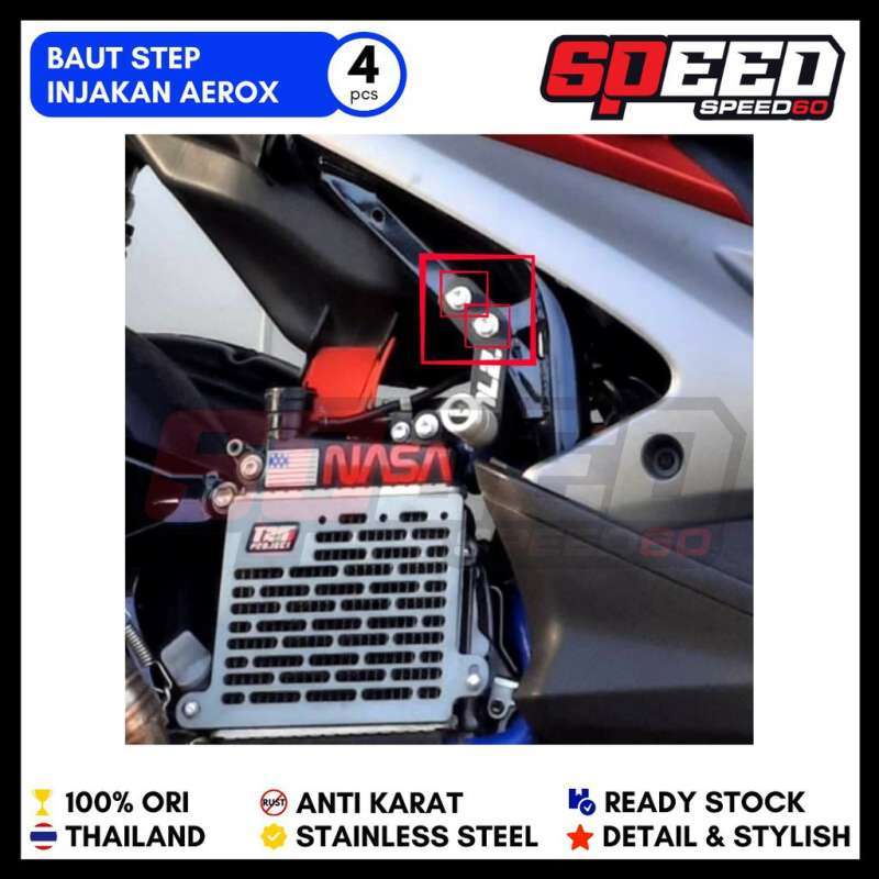 Jual Baut Step Injakan Yamaha Aerox Probolt Thailand Stainless Steel ...