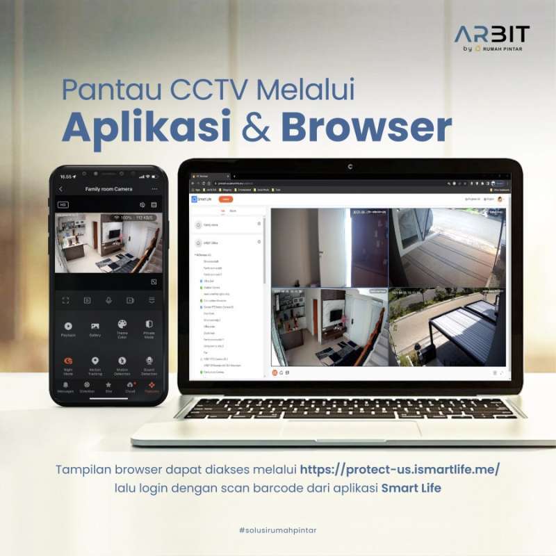 Promo Arbit Indoor Ptz Cctv Security Ip Camera 2k 3mp Wireless Nvr ...