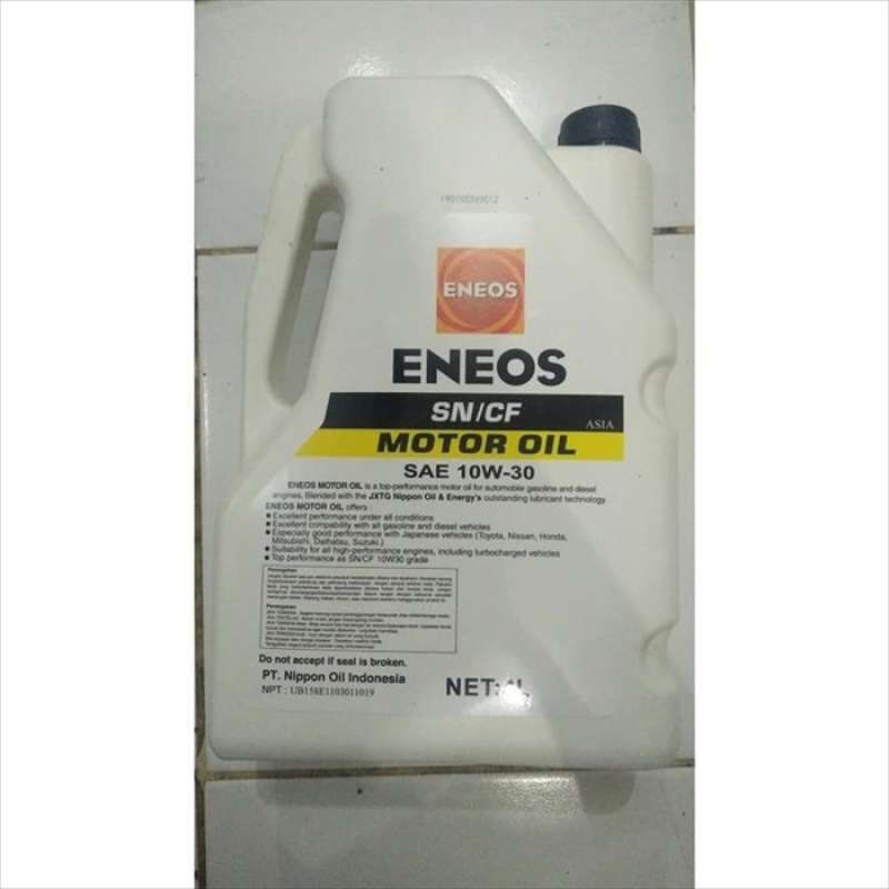Promo Oli Mesin Mobil Eneos Jxtg Nippon Motor Oil 10w-30 Sn/cf 4 Liter Galon Diskon 33% Di ...