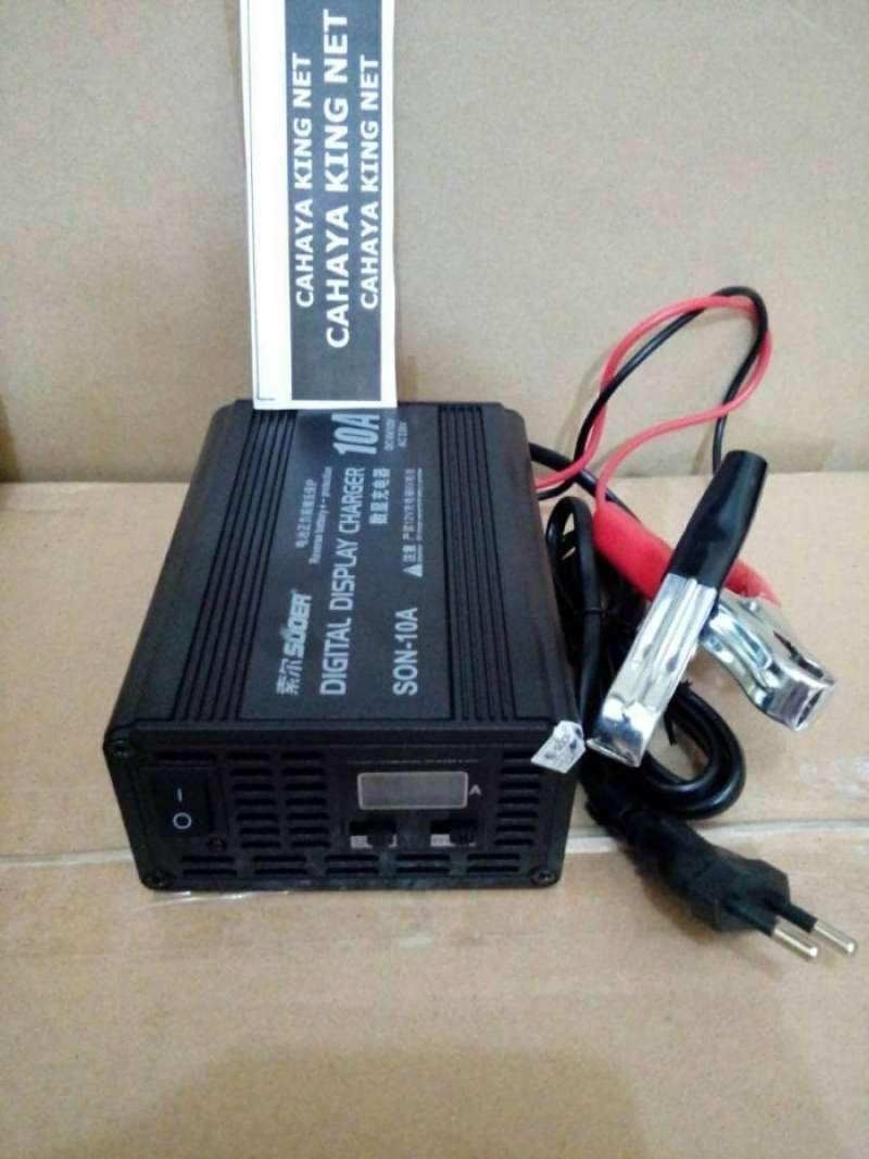 Promo Charger Accu Suoer 6v-12v-10a Automatic Digital Diskon 50% Di ...