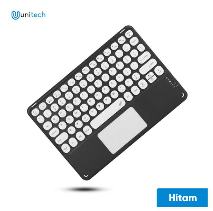 Jual Unitech Keyboard Bluetooth + Touchpad 250c Wireless Rechargeable ...