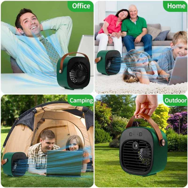 Promo Jennioem Air Cooler Mini Fan Ac Kipas Penyejuk Ruangan 180ml F12 ...