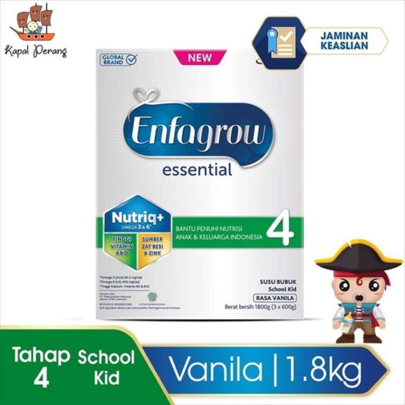 Jual Enfagrow Essential 4 Susu Formula 1800 Gram Vanila Di Seller Yama ...