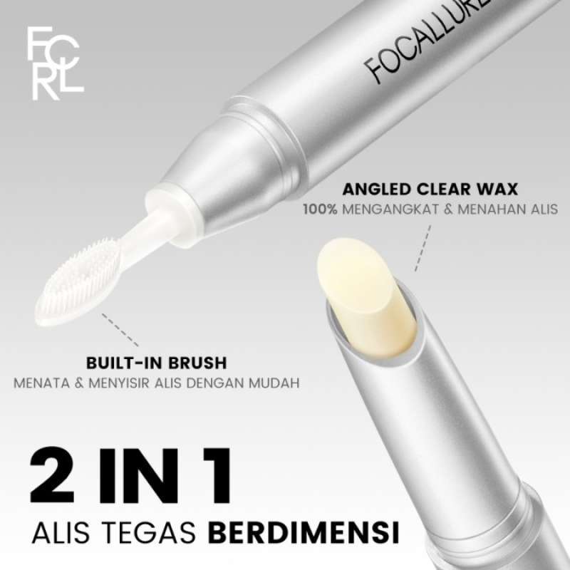 Jual Focallure Setting Eyebrow Wax Browcara Lasting 2in1 Builtin Brush ...