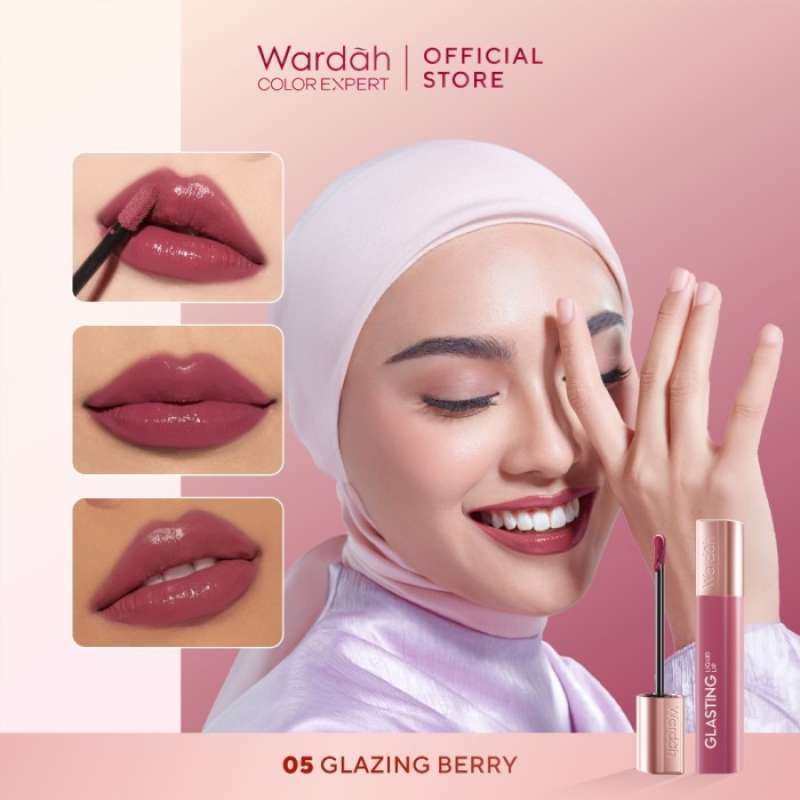 Jual Wardah Glasting Liquid Lip - Lip Cream Ringan Waterproof - 04 ...